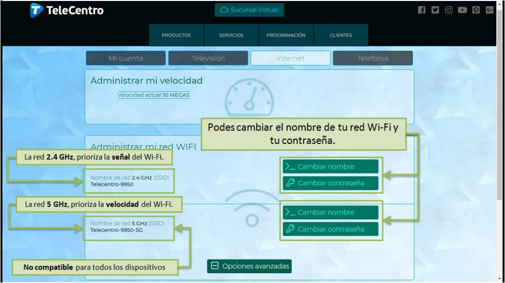 Administración de tu red Wi-Fi de TeleCentro - Telecentro Ayuda